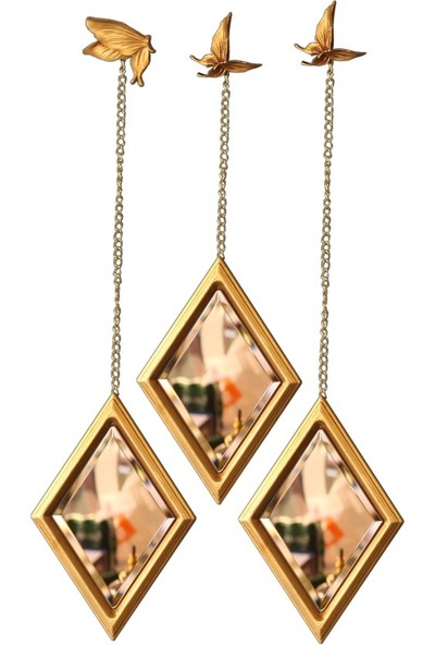 Sezadan Kelebek Duvar Aynası ve Dekoratif Gold Ayna - VXDP003-PL03