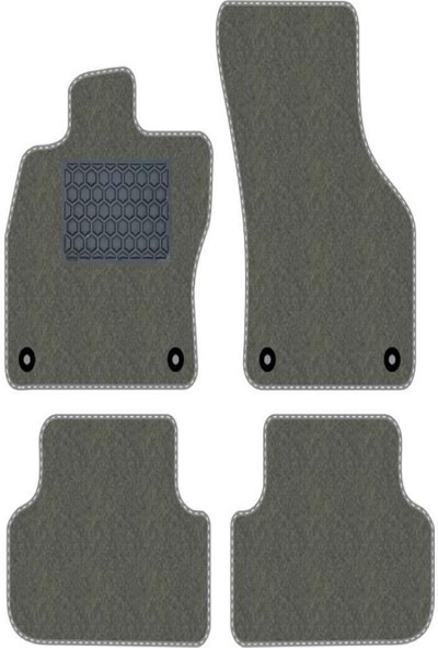 Tegin Honda City 2008-2013 Gri Halı Gri Kenar Deri Petek Topuk Paspas Tegin Honda City 2008-2013 Gri Halı Gri Kenar Deri Petek Topuk Paspas
