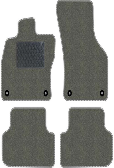 Tegin Toyota Corolla 2000-2007 Sedan Gri Halı Gri Kenar Baklava Topuk Paspas Tegin Toyota Corolla 2000-2007 Sedan Gri Halı Gri Kenar Baklava Topuk Paspas