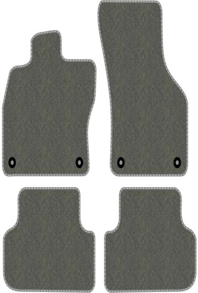 Tegin Volkswagen Beetle 2012 ve Sonrası Uyumlu Gri Halı Gri Kenar Paspas