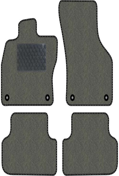 Tegin Toyota Auris 2013 ve Sonrası Gri Halı Siyah Kenar Baklava Topuk Paspas Tegin Toyota Auris 2013 ve Sonrası Gri Halı Siyah Kenar Baklava Topuk Paspas