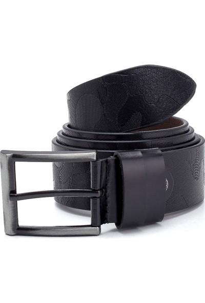 Derimod Erkek Casual Baskılı Deri Kemer
