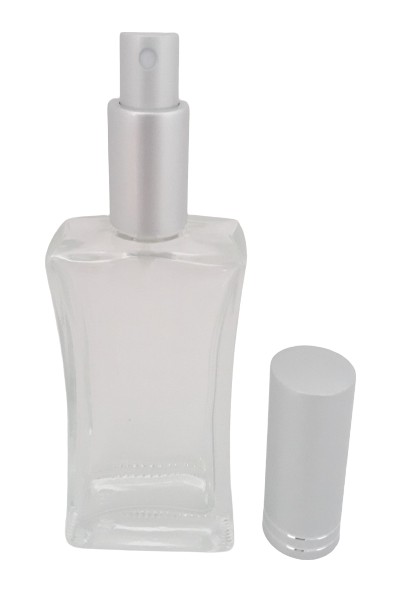 Dbyol Boş Parfüm Şişesi 30 ml (5 Adet) Gri Kapak Metal Valf Içbükey Boş Şişe