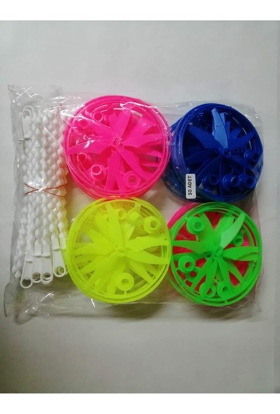 İon Ufo Pervane Uçan Daire Oyuncak 50 Adetli Yerli Üretim