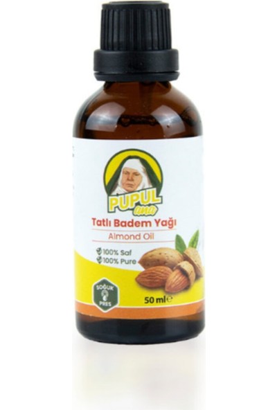 Pupul Ana Saf Tatlı Badem Yağı 50 ml Pupul Ana Saf Tatlı Badem Yağı 50 ml