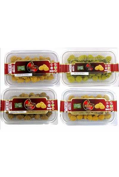 Kaike Leblebili Talkan Kurabiyesi 225 gr X4'lü Karışık Çeşit