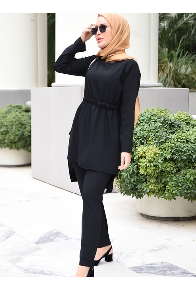 Por La Cara Tunik&pantolon Ikili Takım - Siyah - Por La Cara