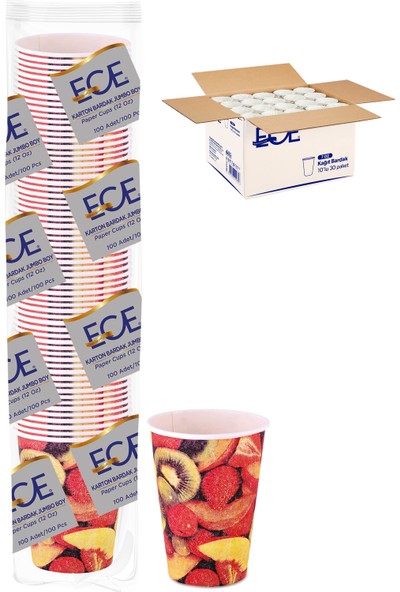 Ece 12 Oz Karton Bardak 2000'Lİ