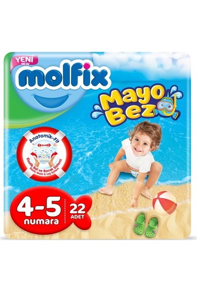 Molfix Mayo Bebek Bezi 4-5 Beden 22 Adet 9-15 kg