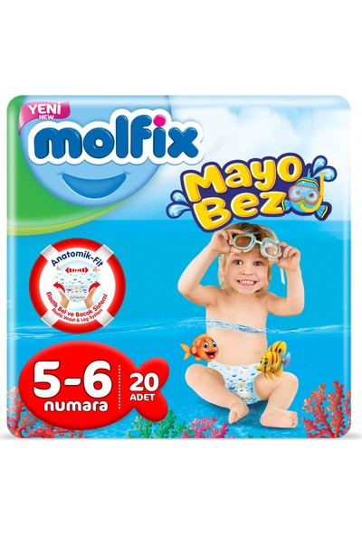 Molfix Mayo Bebek Bezi 5-6 Beden 20 Adet 14+ kg Molfix Mayo Bebek Bezi 5-6 Beden 20 Adet 14+ kg