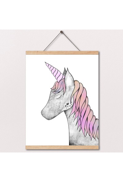 Canvartie Unicorn Tek Boynuzlu At Asılabilir Çocuk Odası Duvar Tablosu Canvartie Unicorn Tek Boynuzlu At Asılabilir Çocuk Odası Duvar Tablosu