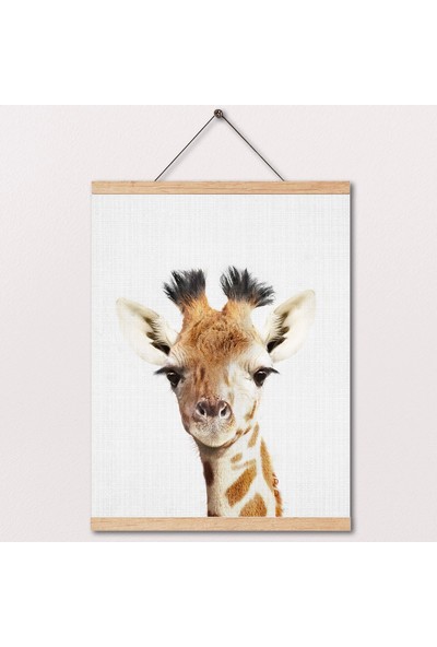 Canvartie Zürafa Asılabilir Çocuk Odası Duvar Tablosu