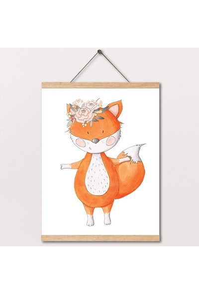 Canvartie Şirin Tilki Asılabilir Çocuk Odası Duvar Tablosu