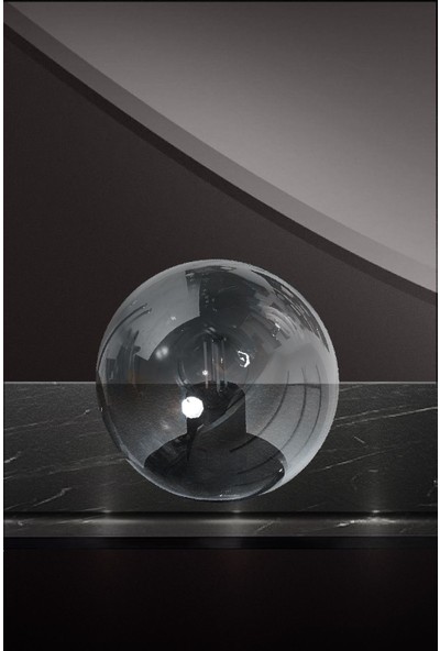 Luzarana Avize-Sarkıt-Lambader 20 cm Cam Fanus (Füme Rengi)