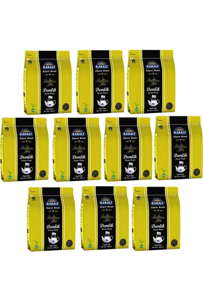 Karali Premium Demlik Poşet Siyah Çay 25 Li 10 Adet
