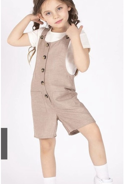 Dmb Kız Çocuk Salopet Tulum