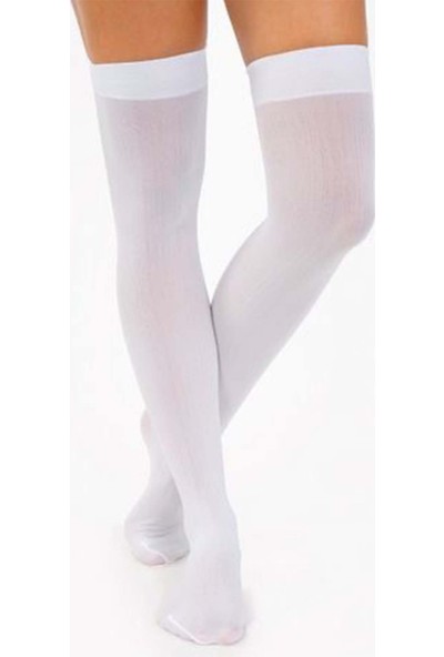 C&city Fantazi Jartiyer Çorap 280576 Beyaz