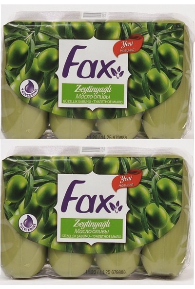 Fax Güzellik Sabunu Zeytinyağlı 8X70 560GR Fax Güzellik Sabunu Zeytinyağlı 8X70 560GR