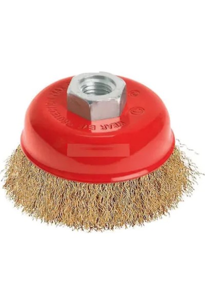 İlhan Usta Saçaklı Tel Çanak Fırça 65 mm M14