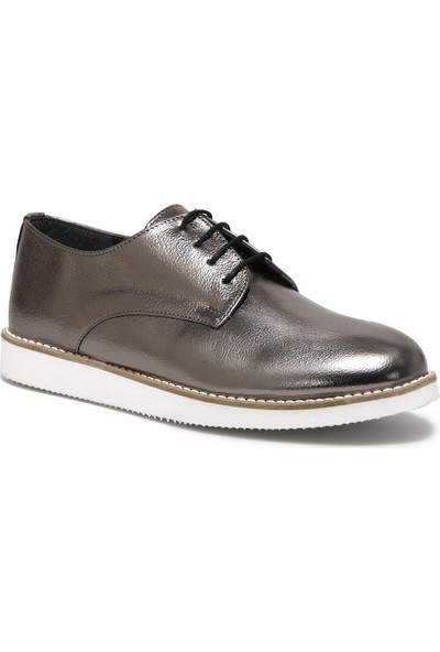Miss F DS21012 1fx Antrasit Kadın Oxford Ayakkabı