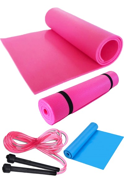 Glamonda Pilates Minderi Pilates Bandı ve Atlama Ipli Pilates Seti Glamonda Pilates Minderi Pilates Bandı ve Atlama Ipli Pilates Seti