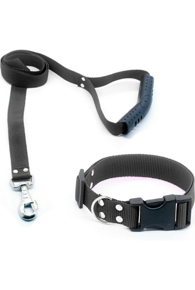 Decortex Köpek Tasması Kauçuk Saplı Köpek Gezdirme Tasması 2in1-Siyah Decortex Köpek Tasması Kauçuk Saplı Köpek Gezdirme Tasması 2in1-Siyah