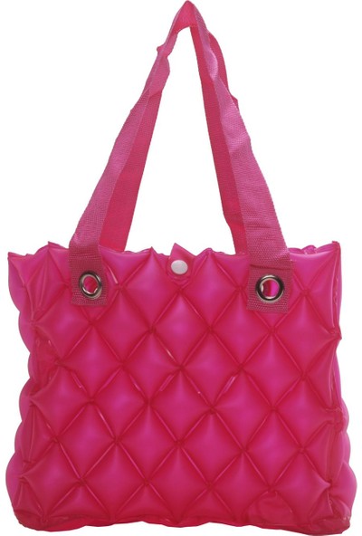 Kadın Plaj Çantası Pembe Şişme Omuz Çanta BR10