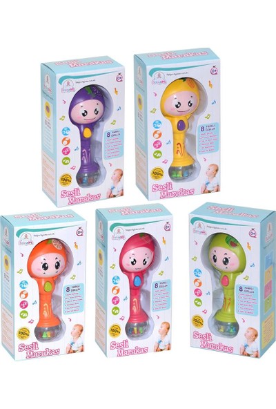 Birlik Toys Babycim Işıklı Sesli Neşeli Çubuklar Kırmızı