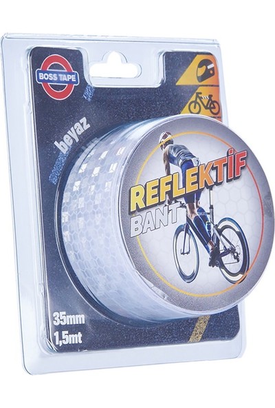 Boss Tape Reflektif Petekli Bant - Beyaz Boss Tape Reflektif Petekli Bant - Beyaz