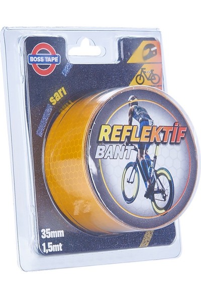 Boss Tape Reflektif Petekli Bant - Sarı Boss Tape Reflektif Petekli Bant - Sarı