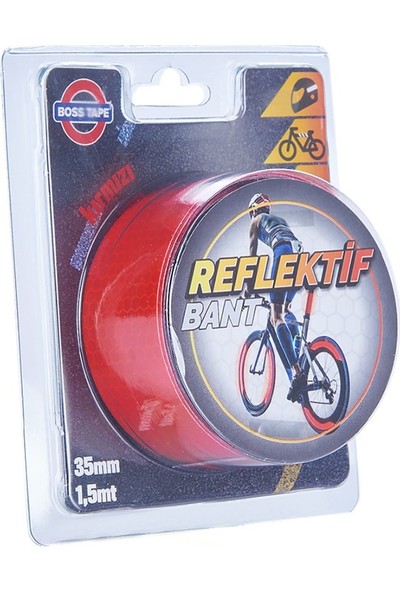 Boss Tape Reflektif Petekli Bant - Kırmızı Boss Tape Reflektif Petekli Bant - Kırmızı