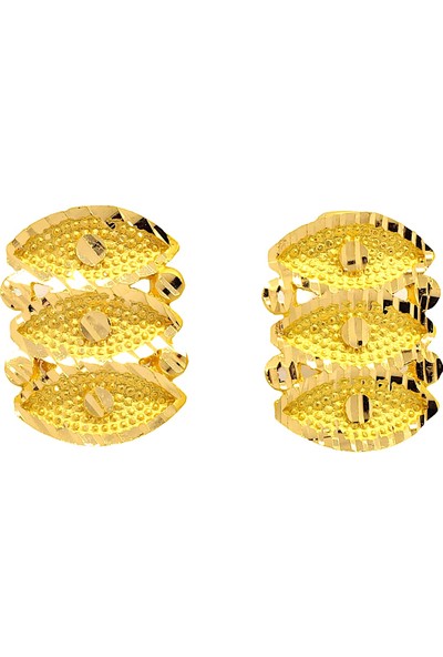 Cigold 22 Ayar Altın Taşsız Fantezi Küpe K2KÜP0467025702 Cigold 22 Ayar Altın Taşsız Fantezi Küpe K2KÜP0467025702