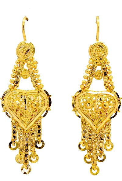 Cigold 22 Ayar Altın Taşsız Fantezi Küpe K2KÜP0890025831 Cigold 22 Ayar Altın Taşsız Fantezi Küpe K2KÜP0890025831