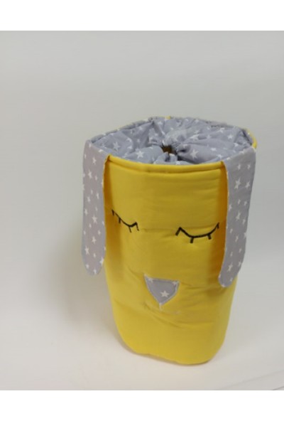 Ege Home Sarı Gri Yıldız Oyuncak Kirli Sepeti Ege Home Sarı Gri Yıldız Oyuncak Kirli Sepeti