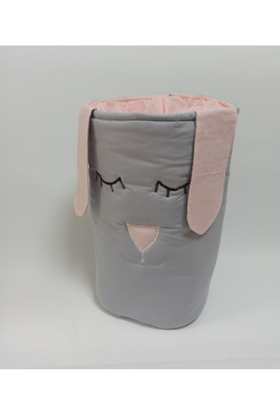 Ege Home Gri Pembe Oyuncak Kirli Sepeti