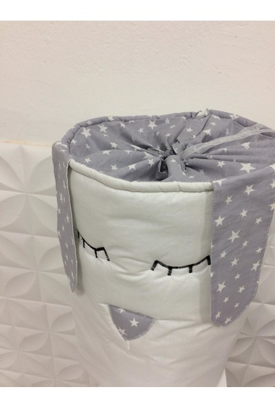 Ege Home Oyuncak/kirli Sepeti Beyaz Gri Yıldız