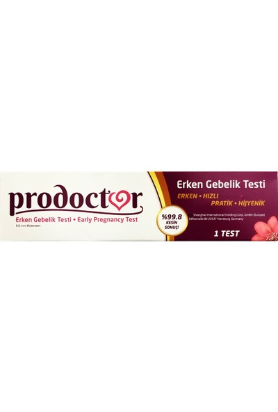 Prodoctor Pratik Erken Hamilelik Testi Prodoctor Pratik Erken Hamilelik Testi