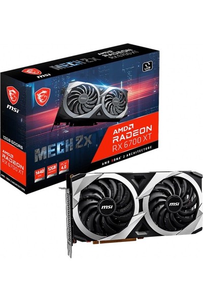 MSI VGA Radeon RX 6700 XT Mech 2X 12G RX6700XT 12GB GDDR6 192B PCIE 4.0 X16 Ekran Kartı (3XDP 1XHDMI) MSI VGA Radeon RX 6700 XT Mech 2X 12G RX6700XT 12GB GDDR6 192B PCIE 4.0 X16 Ekran Kartı (3XDP 1XHDMI)