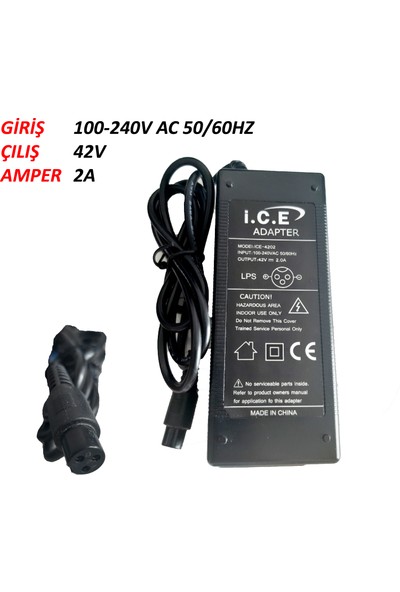 The North Face Elektrikli Kaykay Şarj Adaptörü 42 Volt