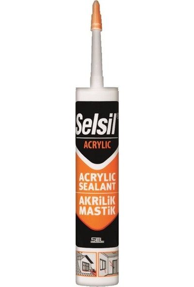 Selsil Akrilik Mastik Beyaz 500GR