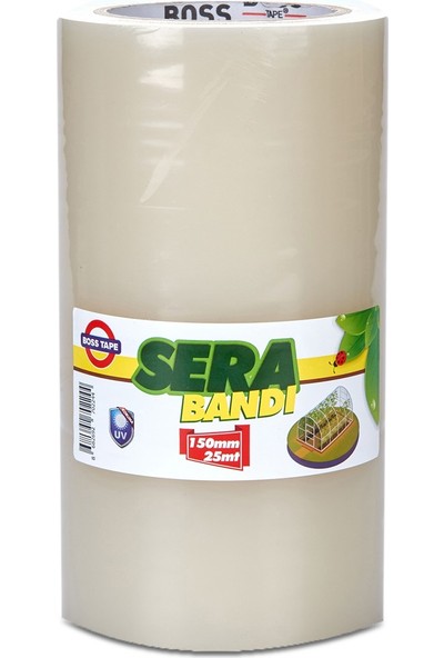Boss Tape Sera Tamir Yama Bandı 90 Mikron Pe 150mmx25mt Boss Tape Sera Tamir Yama Bandı 90 Mikron Pe 150mmx25mt