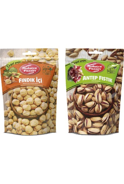Malatya Pazarı Murat Palancı Antep Fıstık Kabuklu 122 gr & Kavrulmuş Fındık Içi 180 gr Malatya Pazarı Murat Palancı Antep Fıstık Kabuklu 122 gr & Kavrulmuş Fındık Içi 180 gr