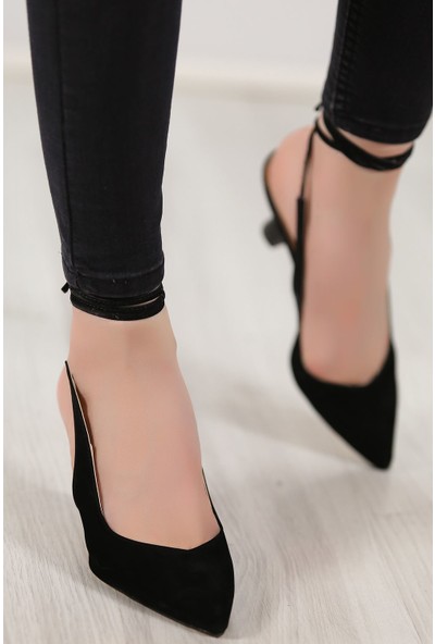 Bkmc 5cm Topuklu Ayakkabı Süetsiyah Bkmc 5cm Topuklu Ayakkabı Süetsiyah