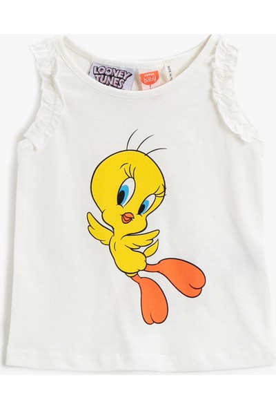 Koton Kız Bebek Tweety Atlet Lisanslı Pamuklu Koton Kız Bebek Tweety Atlet Lisanslı Pamuklu