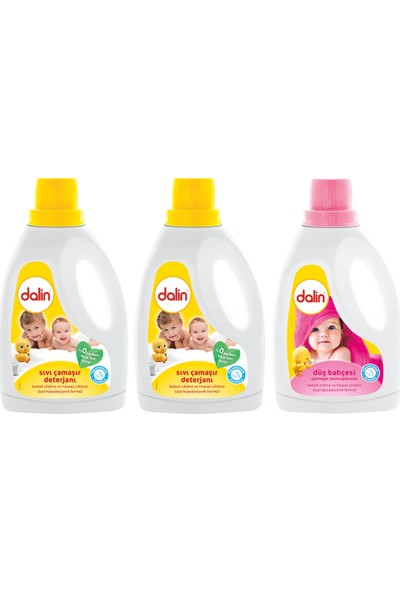 Dalin Çamaşır Deterjan 2 Li + Yumuşatıcısı Düş Bahçesi 1500 ml Dalin Çamaşır Deterjan 2 Li + Yumuşatıcısı Düş Bahçesi 1500 ml