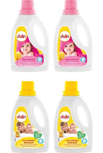 Dalin Deterjan + Yumuşatıcı Düş Bahçesi 1500 ml x 2 Adet Dalin Deterjan + Yumuşatıcı Düş Bahçesi 1500 ml x 2 Adet