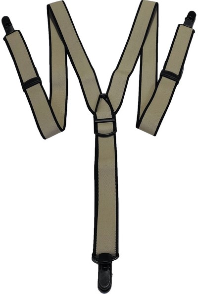 Plastik Klipsli Yıkanabilir Antialerjik Bej Pantolon Askısı