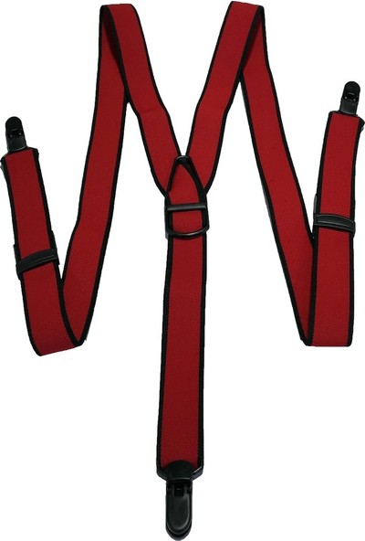 Plastik Klipsli Yıkanabilir Antialerjik Kırmızı Pantolon Askısı