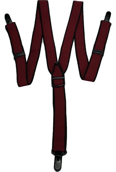 Plastik Klipsli Yıkanabilir Antialerjik Bordo Pantolon Askısı