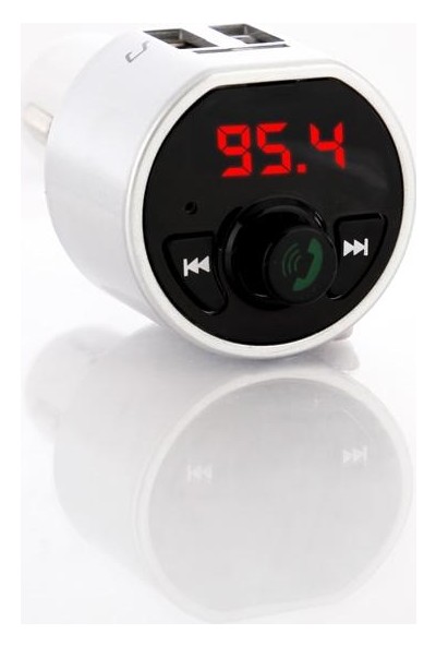 Sunix MDL13 Bluetooth FM Modülatör Transmitter 3.1A Şarj, Dijital göstergeli Gümüş Sunix MDL13 Bluetooth FM Modülatör Transmitter 3.1A Şarj, Dijital göstergeli Gümüş